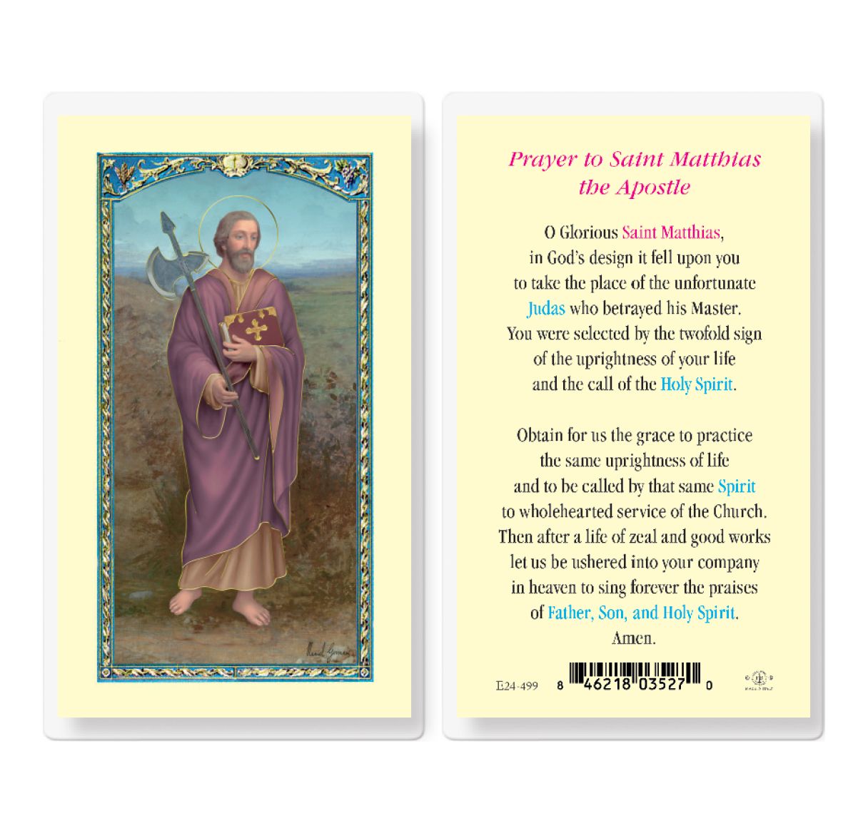 Saint Peter Novena Prayer Holy Card