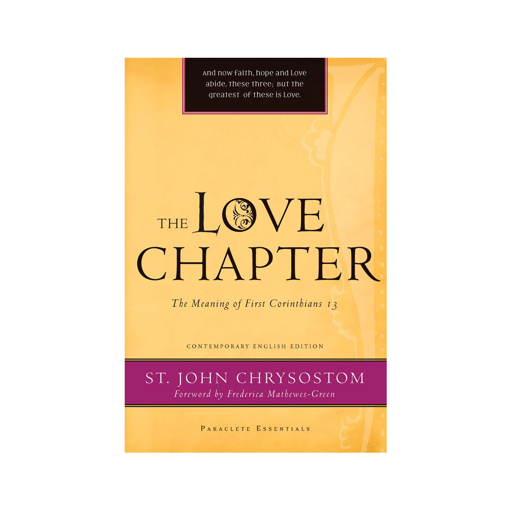 The Love Chapter-The Meaning of First Corinthians 13 (Paperbook ...
