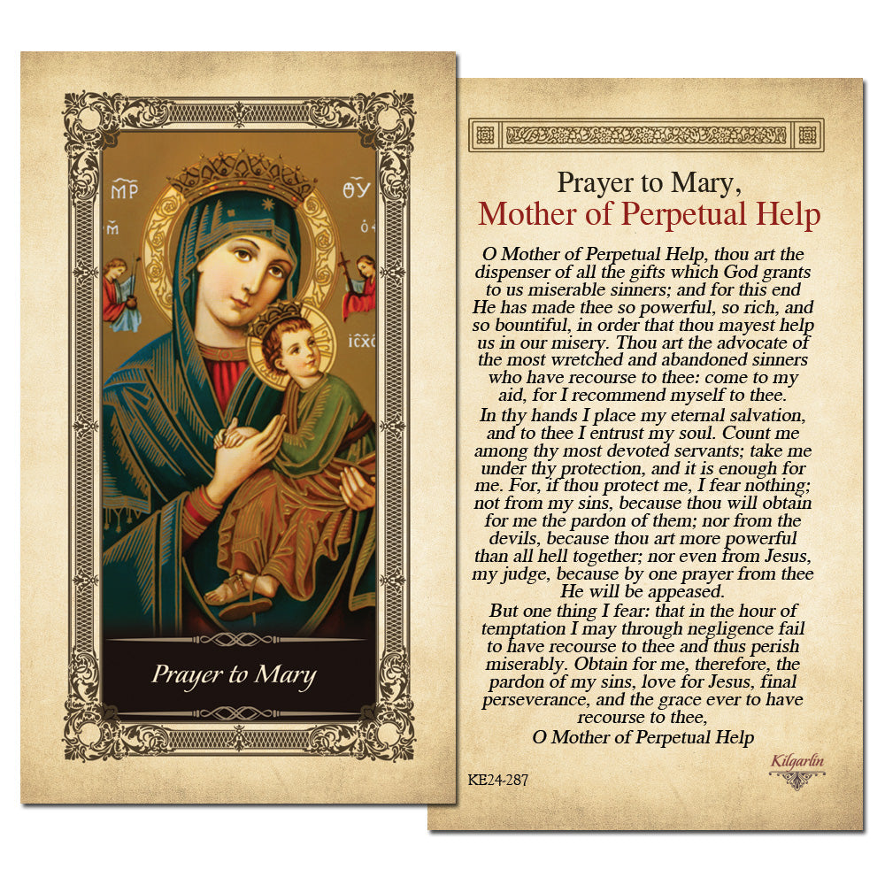 Mary, Mother of Perpetual Help-Prayer Card