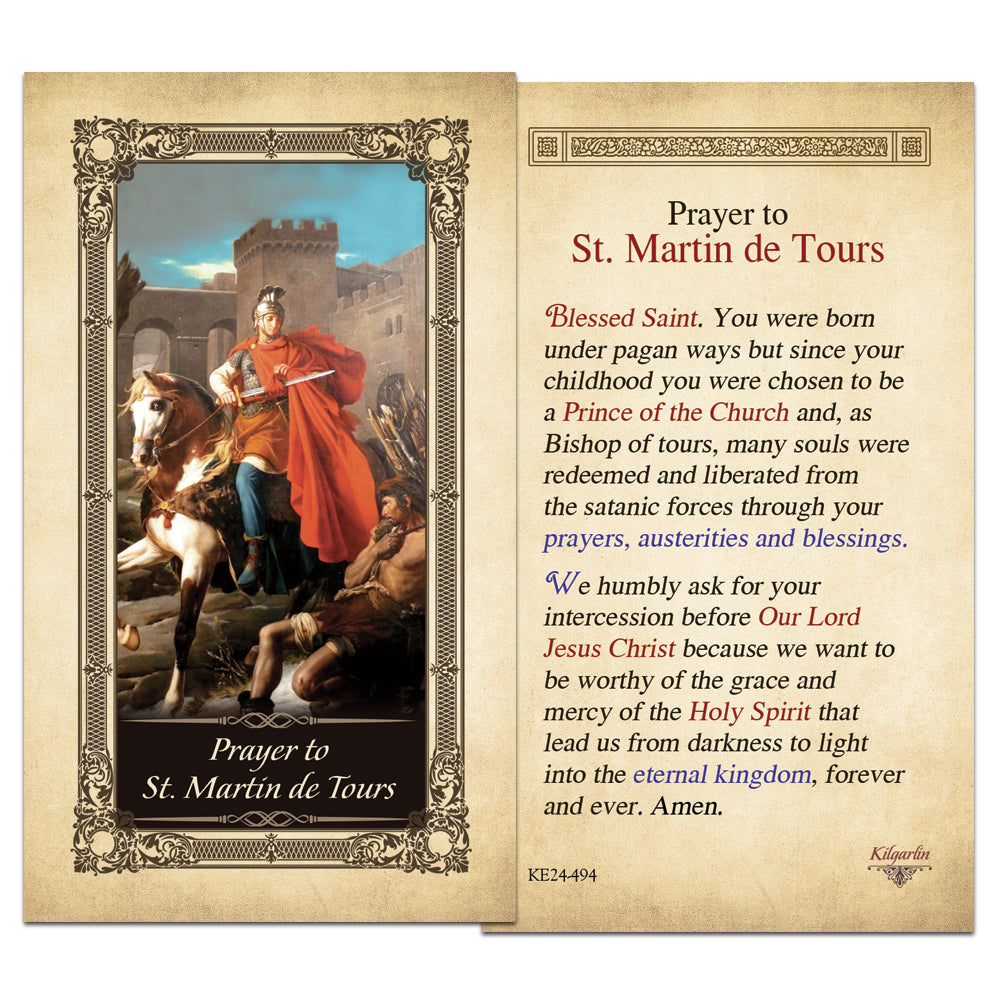 St Martin Of Tours Prayer Card