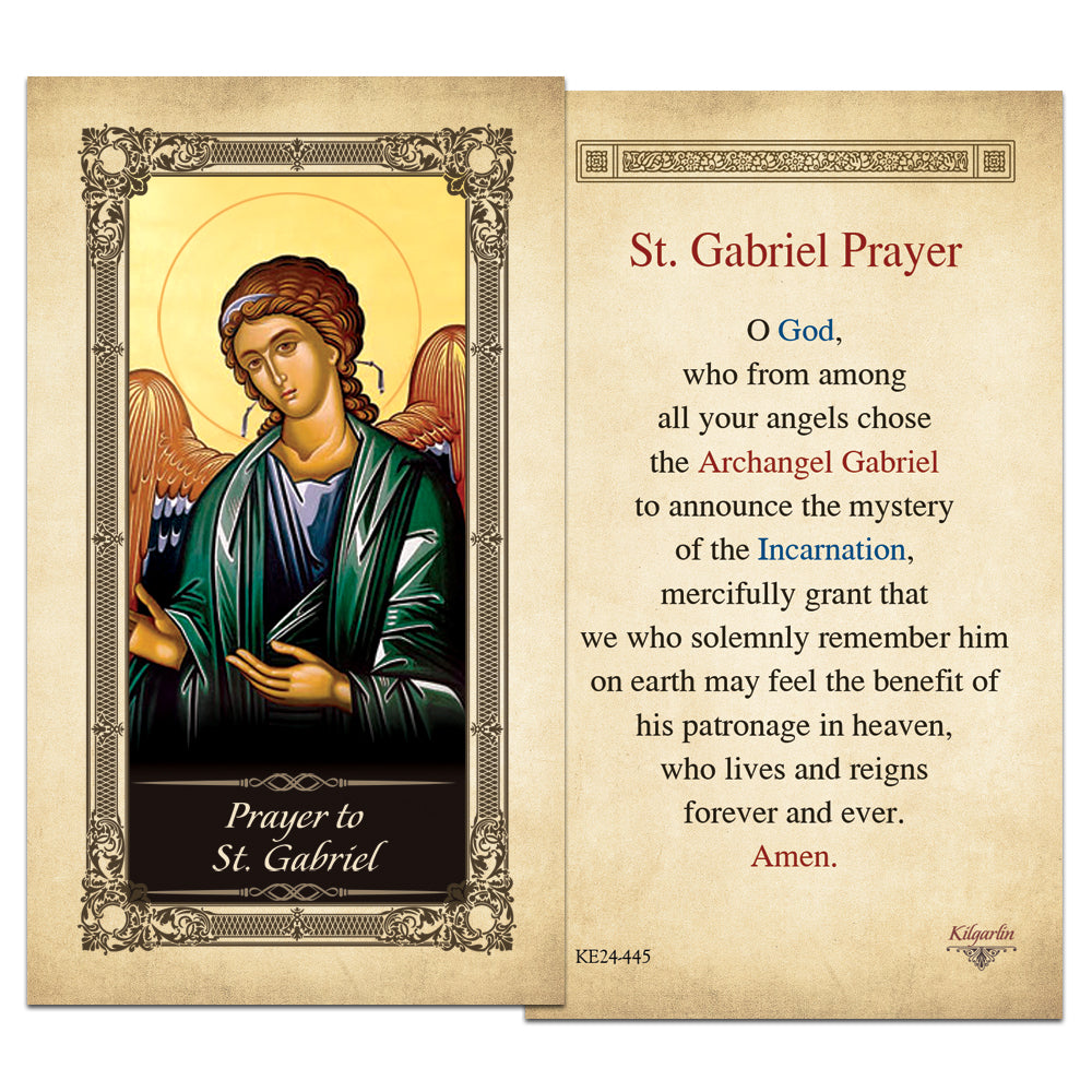 Archangel Gabriel Prayer Card